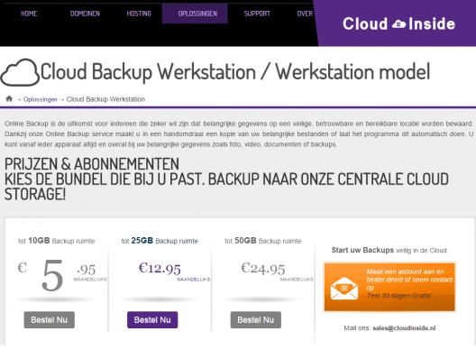 Cloud Inside review - Cloud opslag en backup - Cloud-reviews.nl