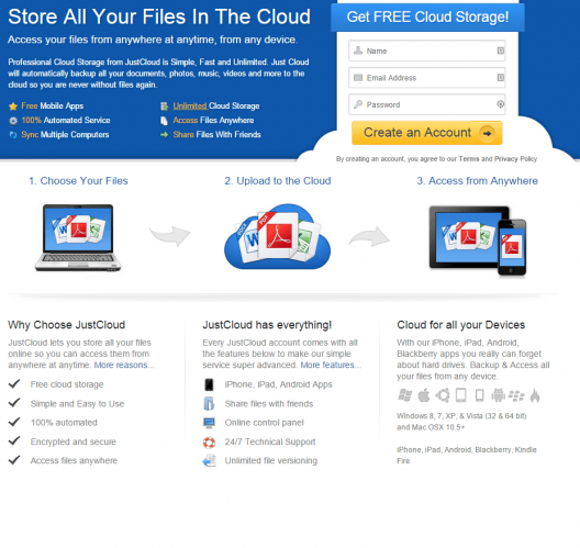 Just Cloud review - Cloud opslag & backup - Cloud-reviews